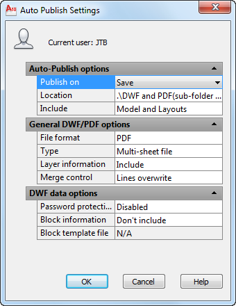 JTB World Blog: Automatic publish DWG to PDF in AutoCAD on save or close